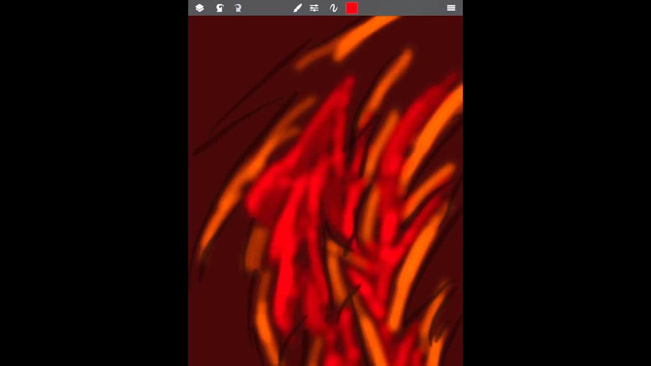 Drawing of a fire wolf - YouTube