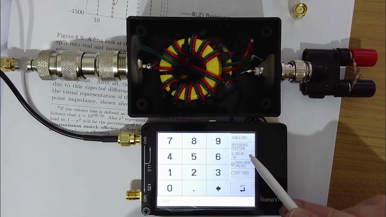 Testing a 4:1 balun using a nano VNA - YouTube