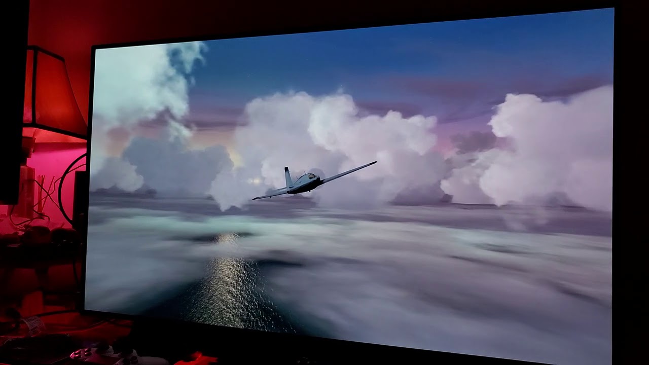 Testing SHADOW PC via my OLED CX48 TV with Flight Simulator ️ X - YouTube