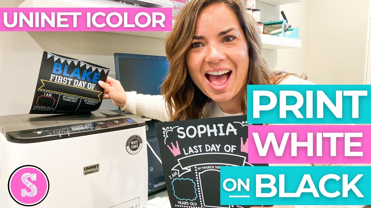  How To Print White Text On Black Paper Uninet IColor YouTube