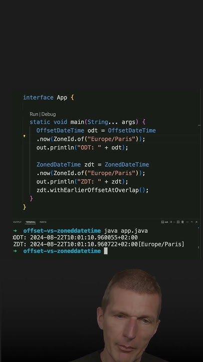 Zoneddatetime Or Offsetdatetime Java Shorts Coding Airhacks Youtube