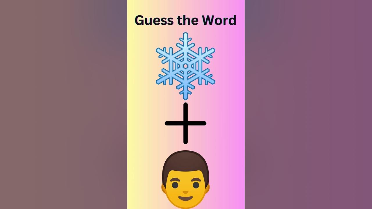 Can you guess this word? #emojigame - YouTube