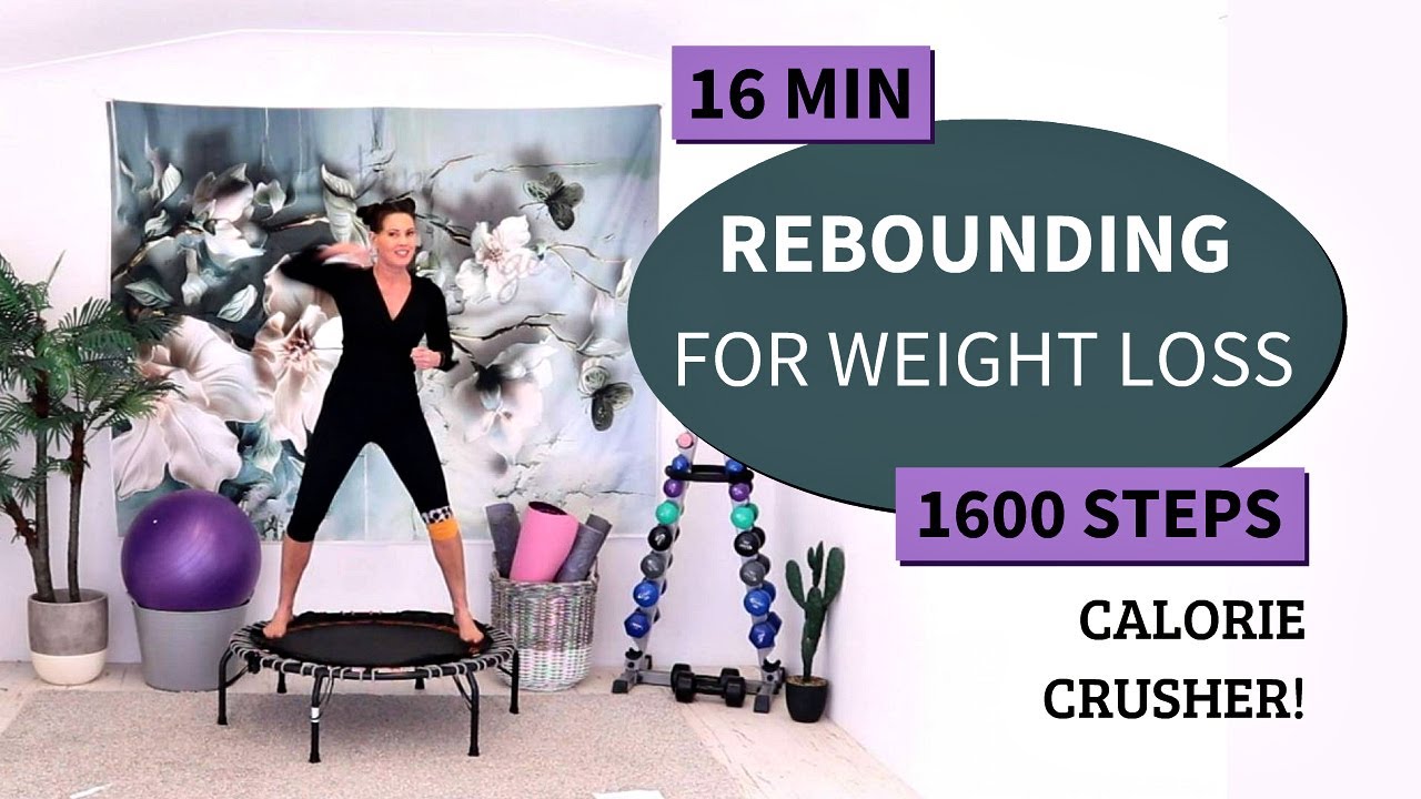 16 MIN REBOUNDER WORKOUT FOR WEIGHT LOSS / 1600 STEPS / BOUNCE STEP ...