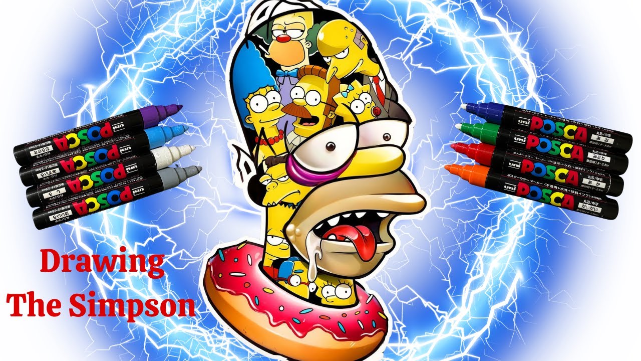 Drawing The Simpson Color - YouTube