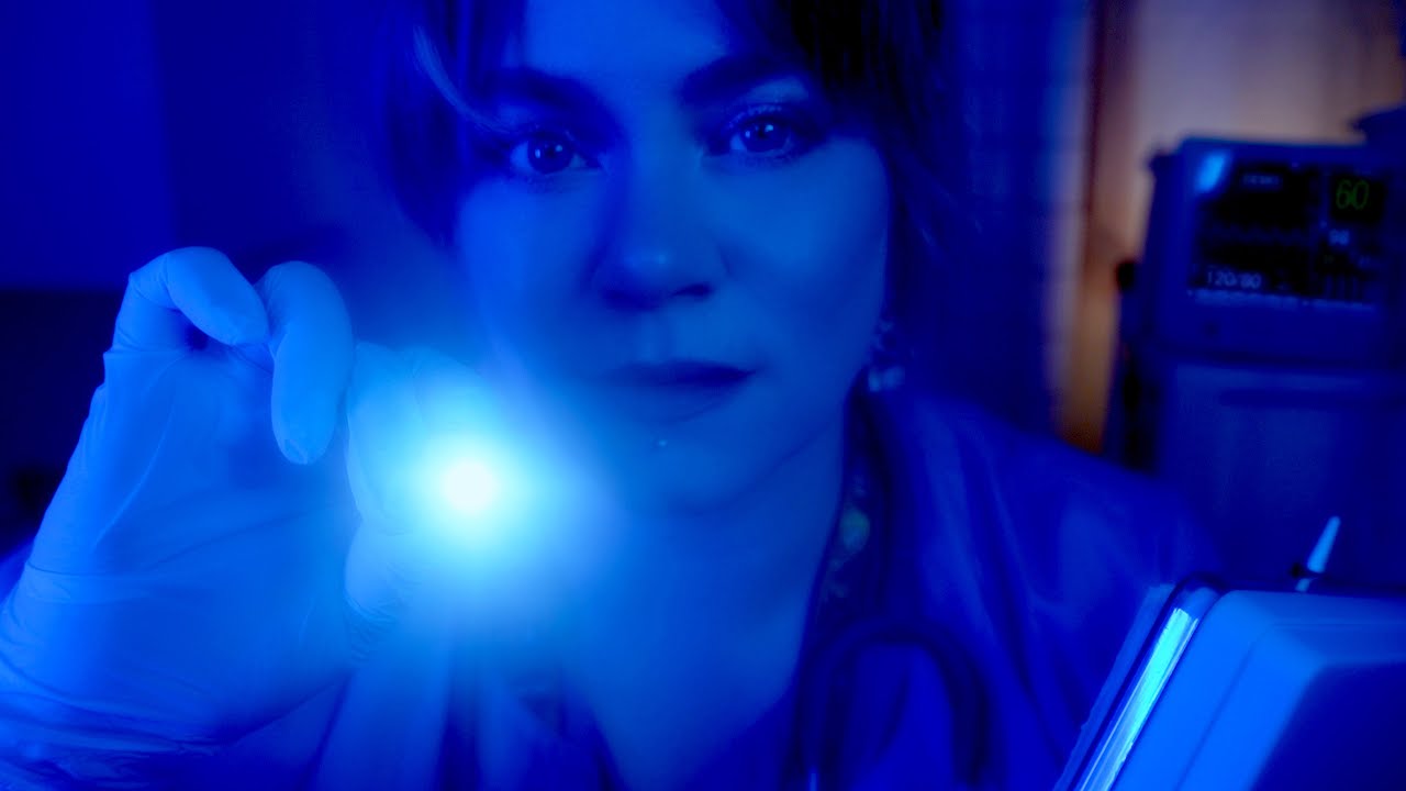 ASMR Night Nurse Full Body Exam with Lymph Node Measuring - YouTube