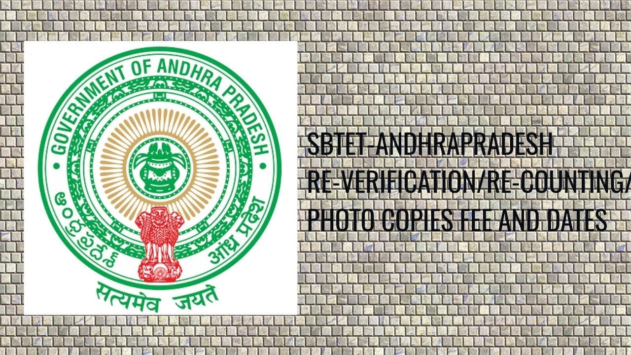 Ap sbtet diploma re verification, recounting, Photo copies dates and ...
