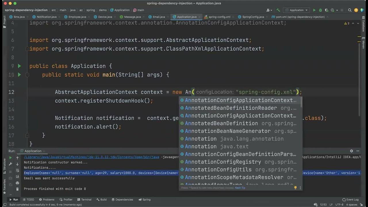 Spring tutorial 4 | Annotation Based Configurations | @Companent | @Autowired Annotations - YouTube