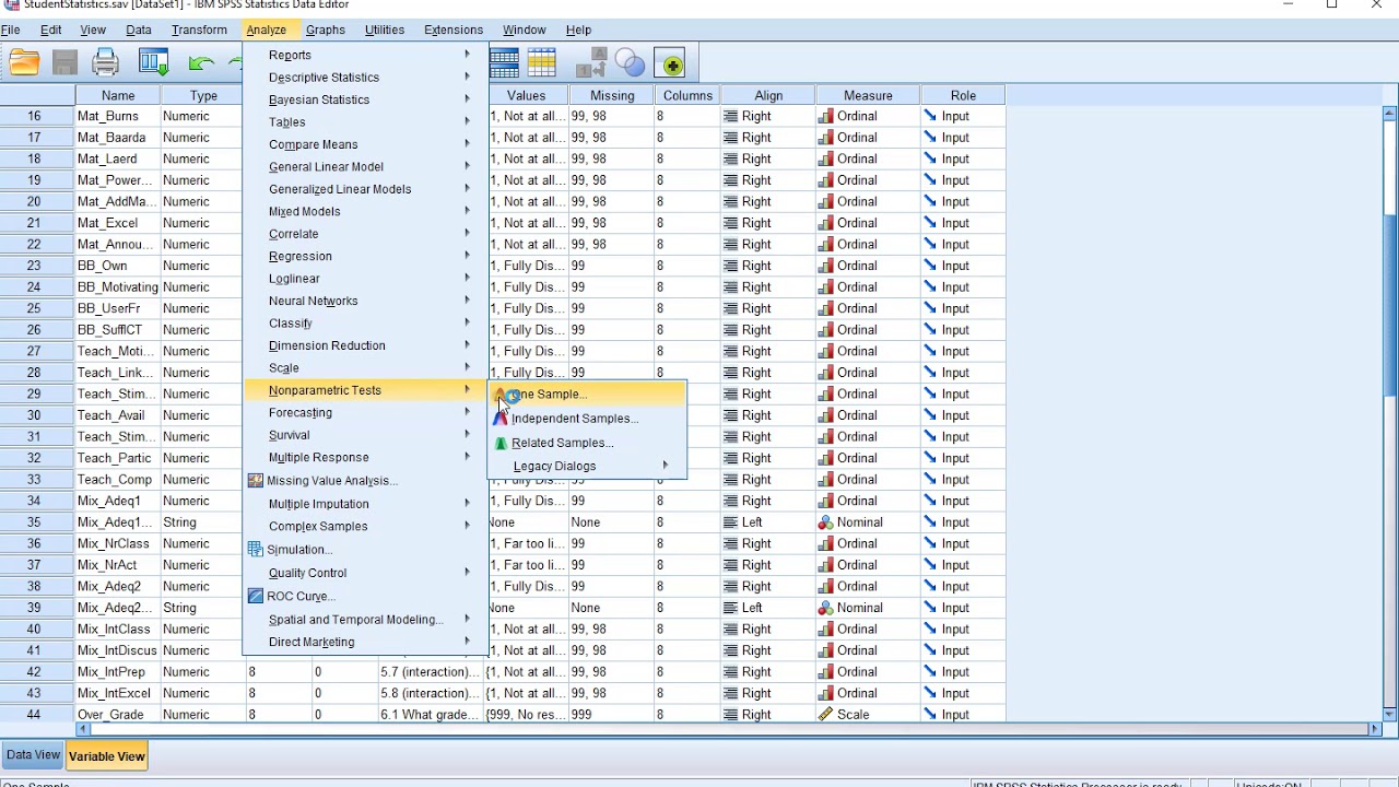SPSS - Kendall W (via nonparametric) as effect size for Friedman - YouTube