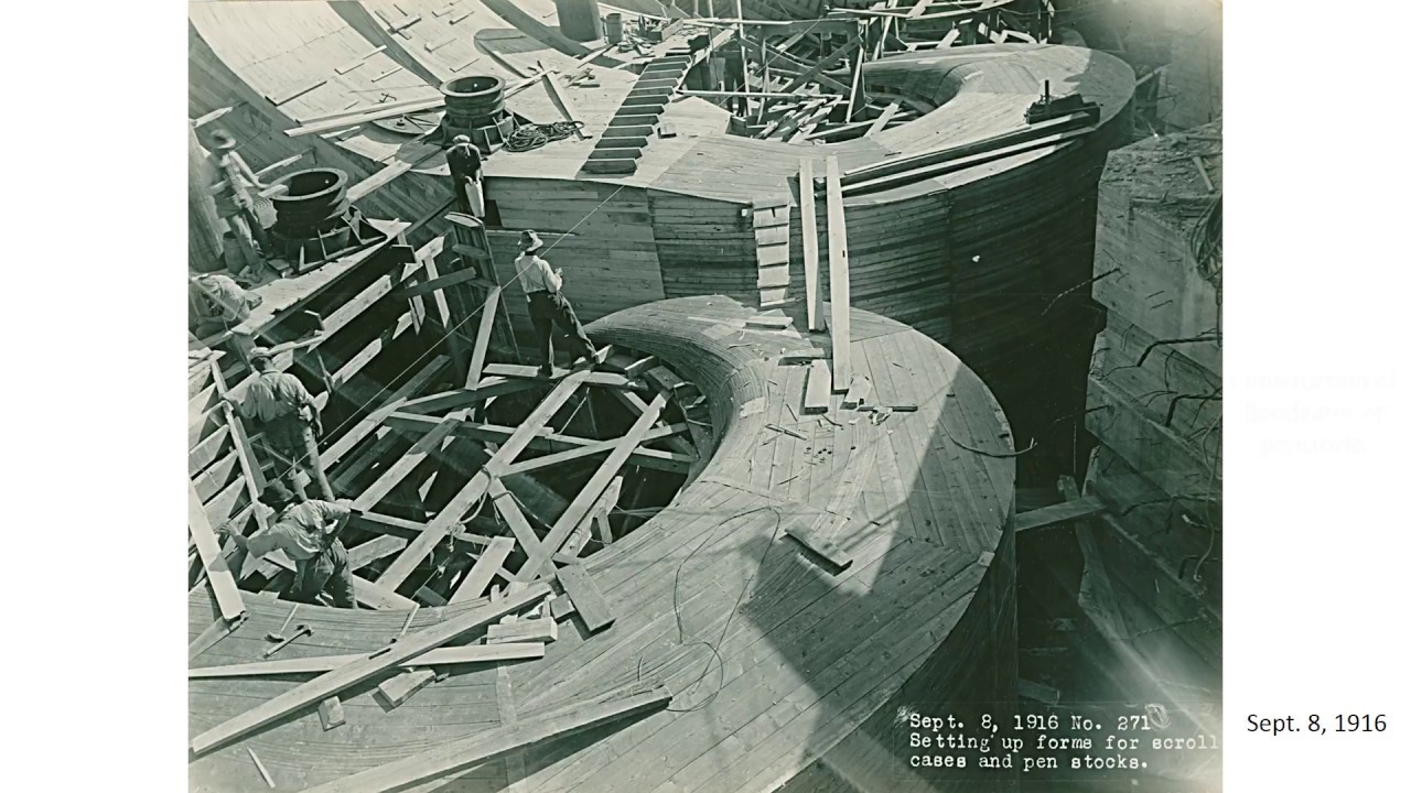 Lake Wissota Hydroelectric Dam Construction Photos 1915-1917 - YouTube