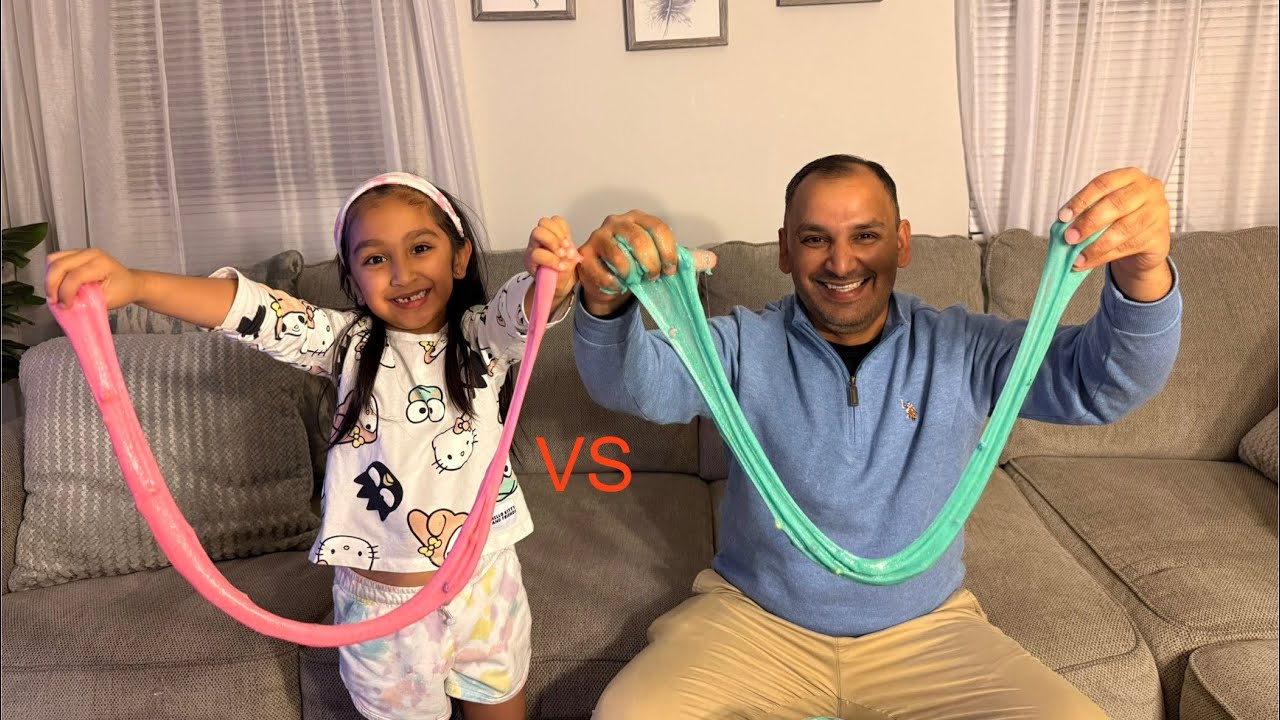 Slime Competition! Ayla vs Dada. Who won? - YouTube