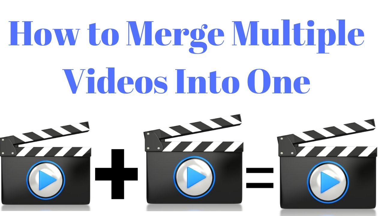 How to Merge Multiple Videos Into One On Computer And PC - YouTube