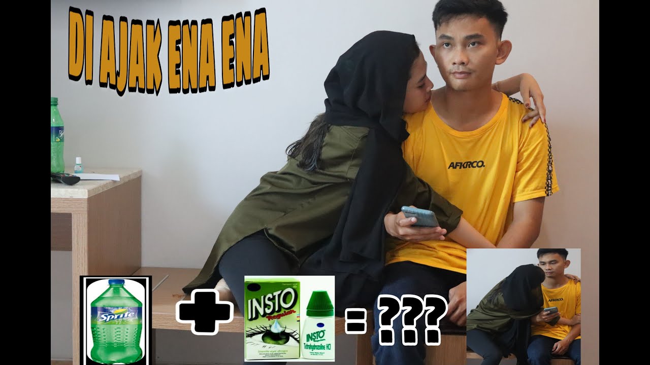 WAW REAKSI PACAR MINUM SPRITE + INSTO AUTO SANG* LANGSUNG WIK WIK - YouTube