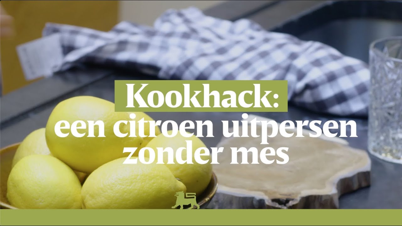 Kookhack: een citroen uitpersen zonder mes - YouTube