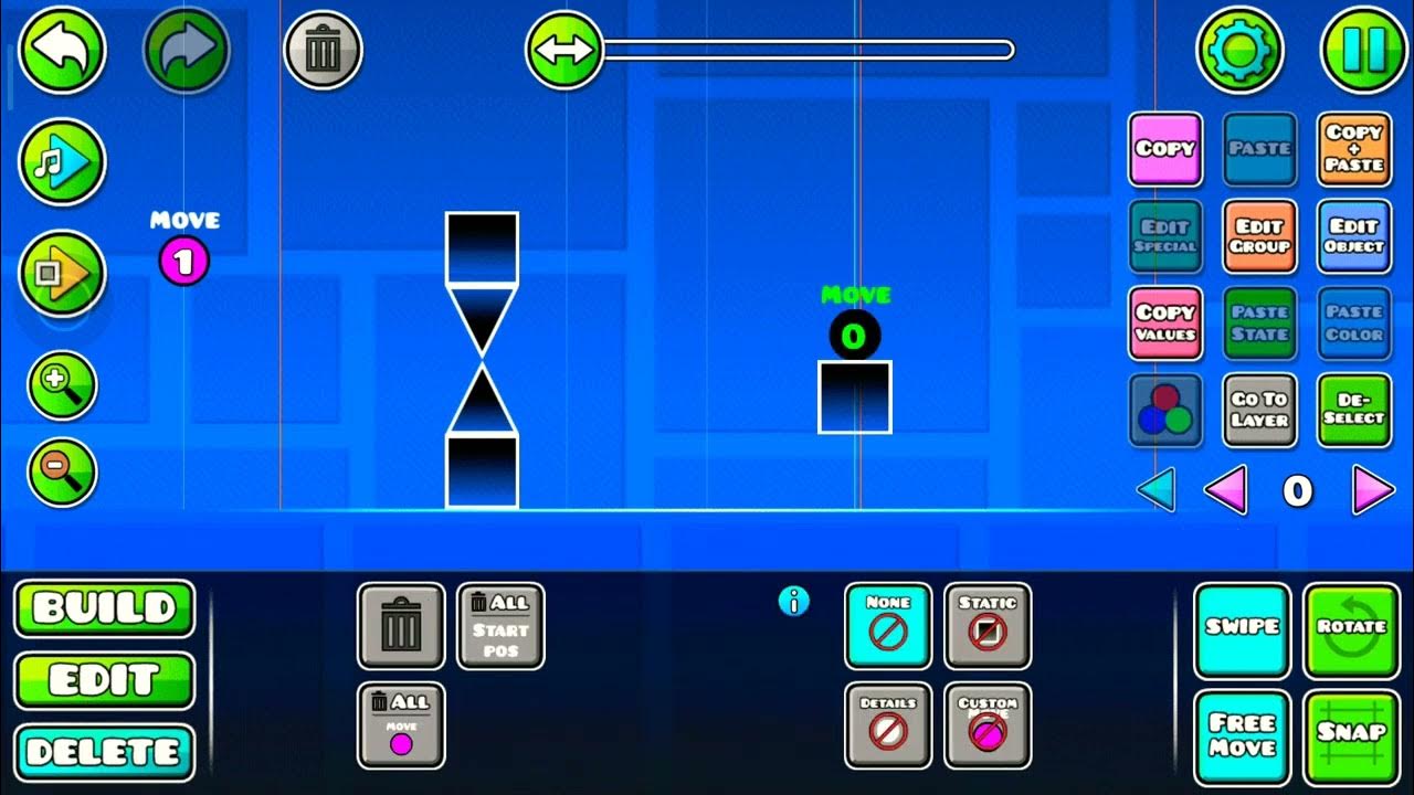 как сделать так чтобы блоки двигались Geometry Dash Youtube