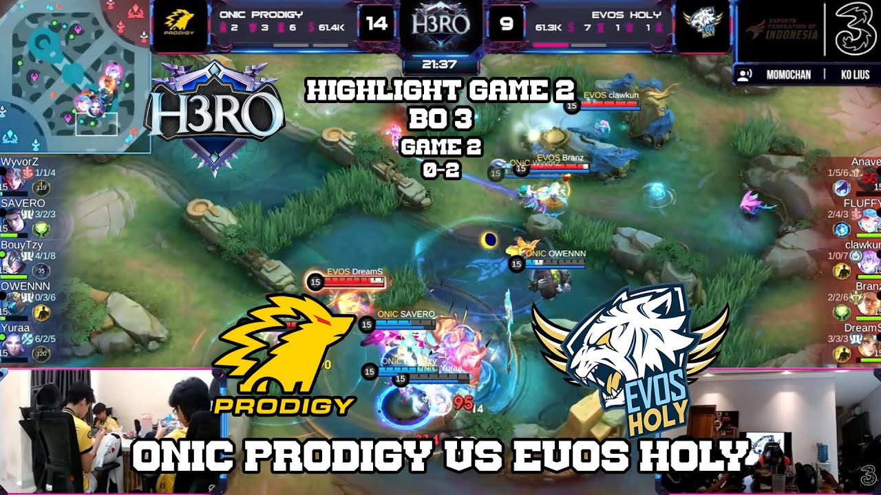 HIGHLIGHT EVOS HOLY VS ONIC PRODIGY | LOWER BRACKET PLAYOFF | BO 3 ...