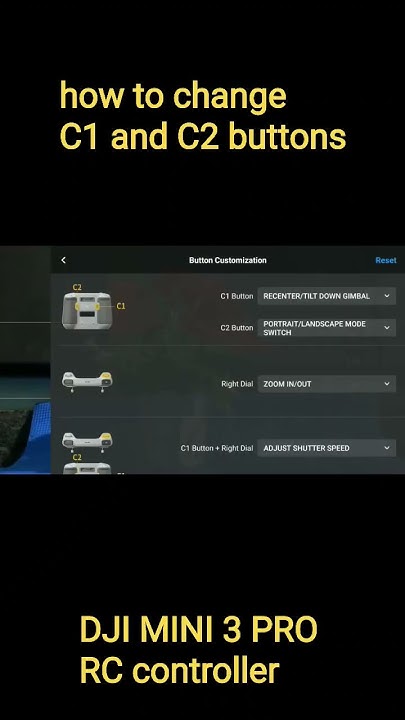 DJI mini 3 Pro RC controller - custom buttons C1 and C2 - YouTube