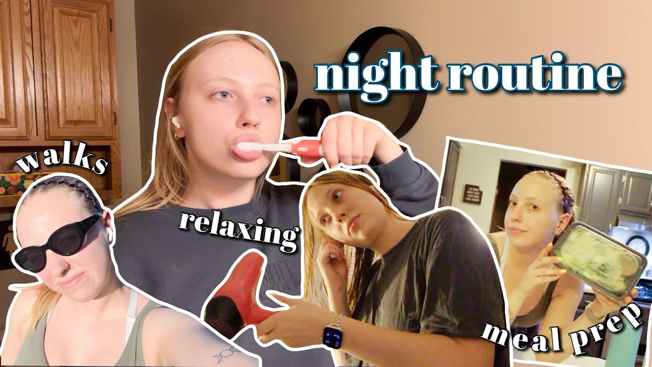 summer night routine! productive + relaxing - YouTube