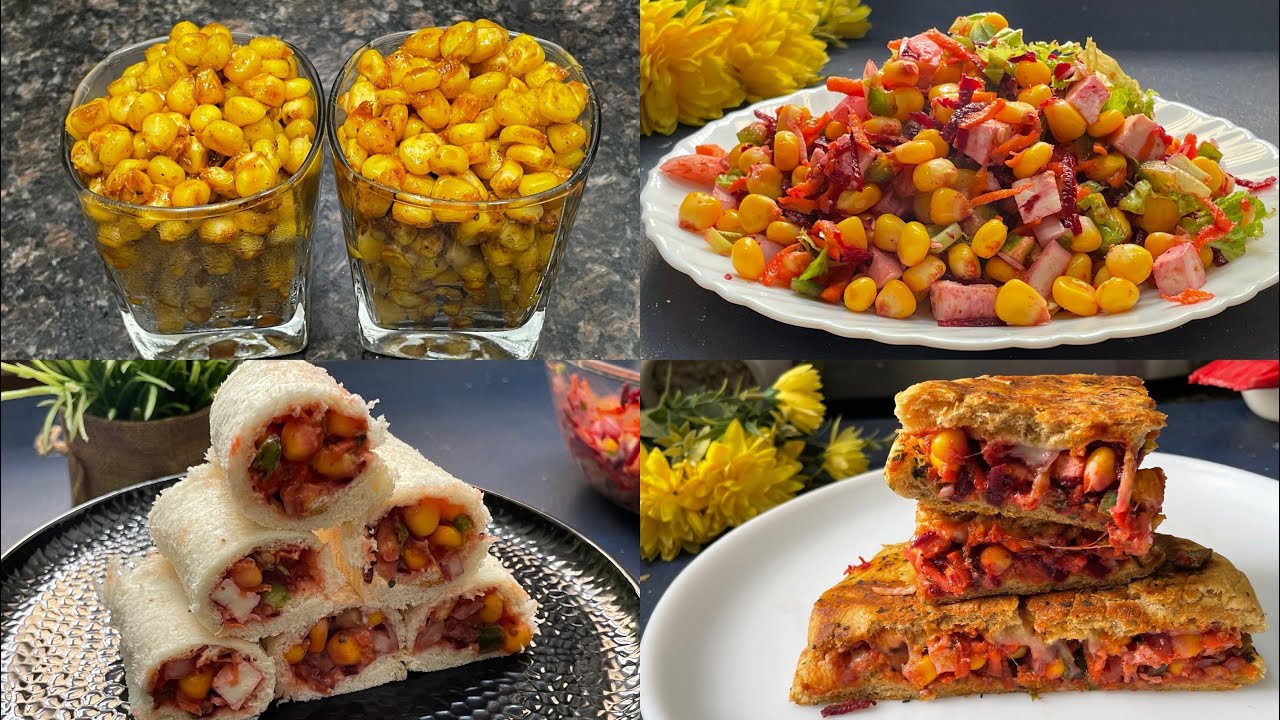 4 Instant Party Starters- Sweet Corn Recipes, Tiffin Recipes-Masala ...