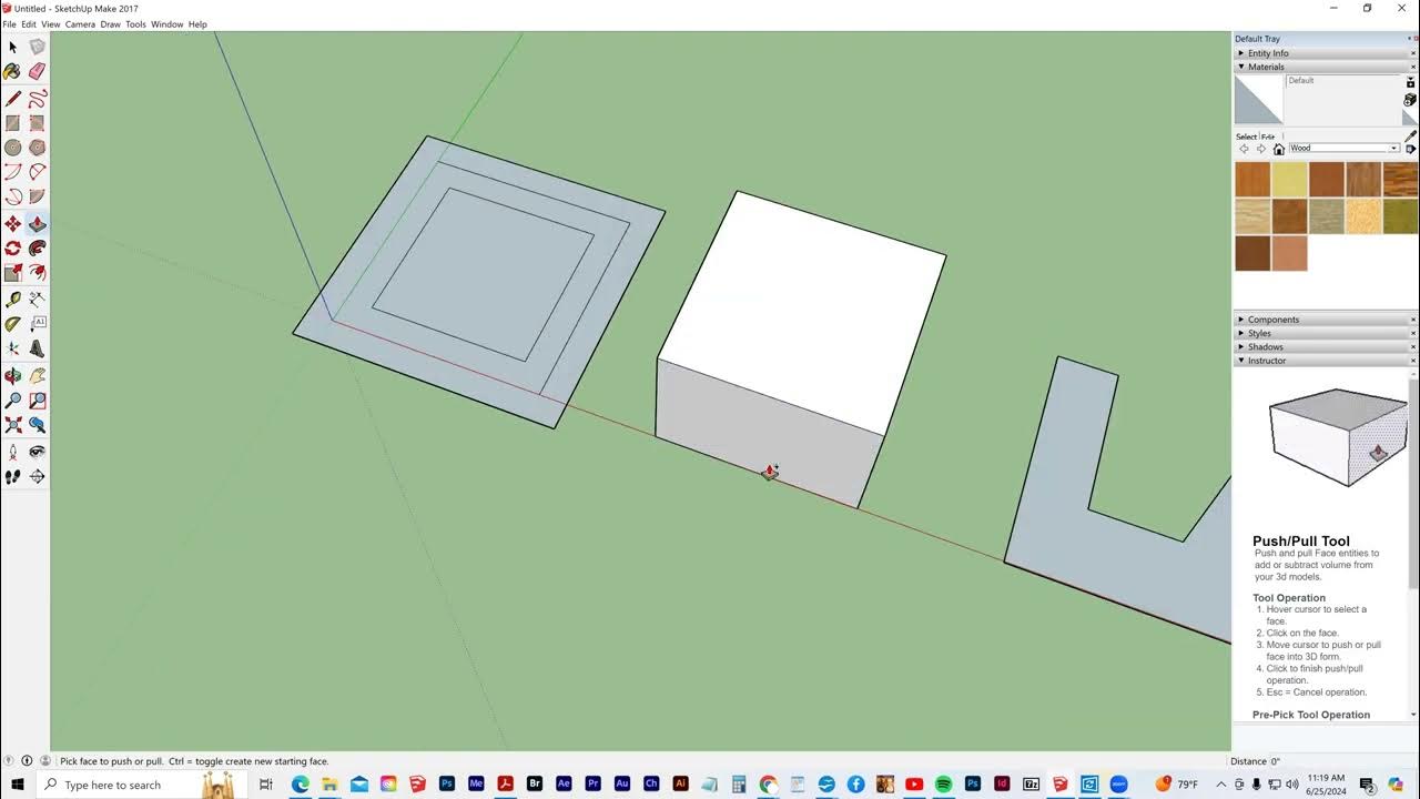 OFSY603 Sketchup offset tool beginning vid 47 - YouTube