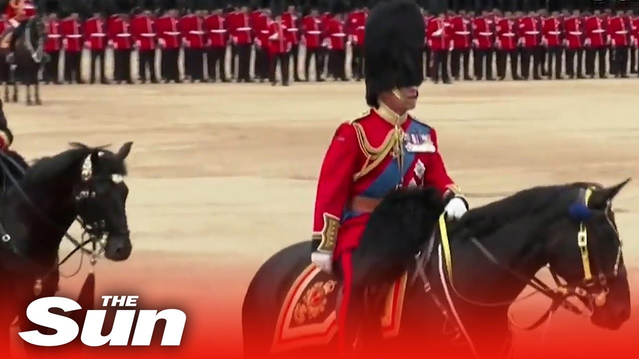 King leads parade in first Trooping the Colour ceremony as monarch ...