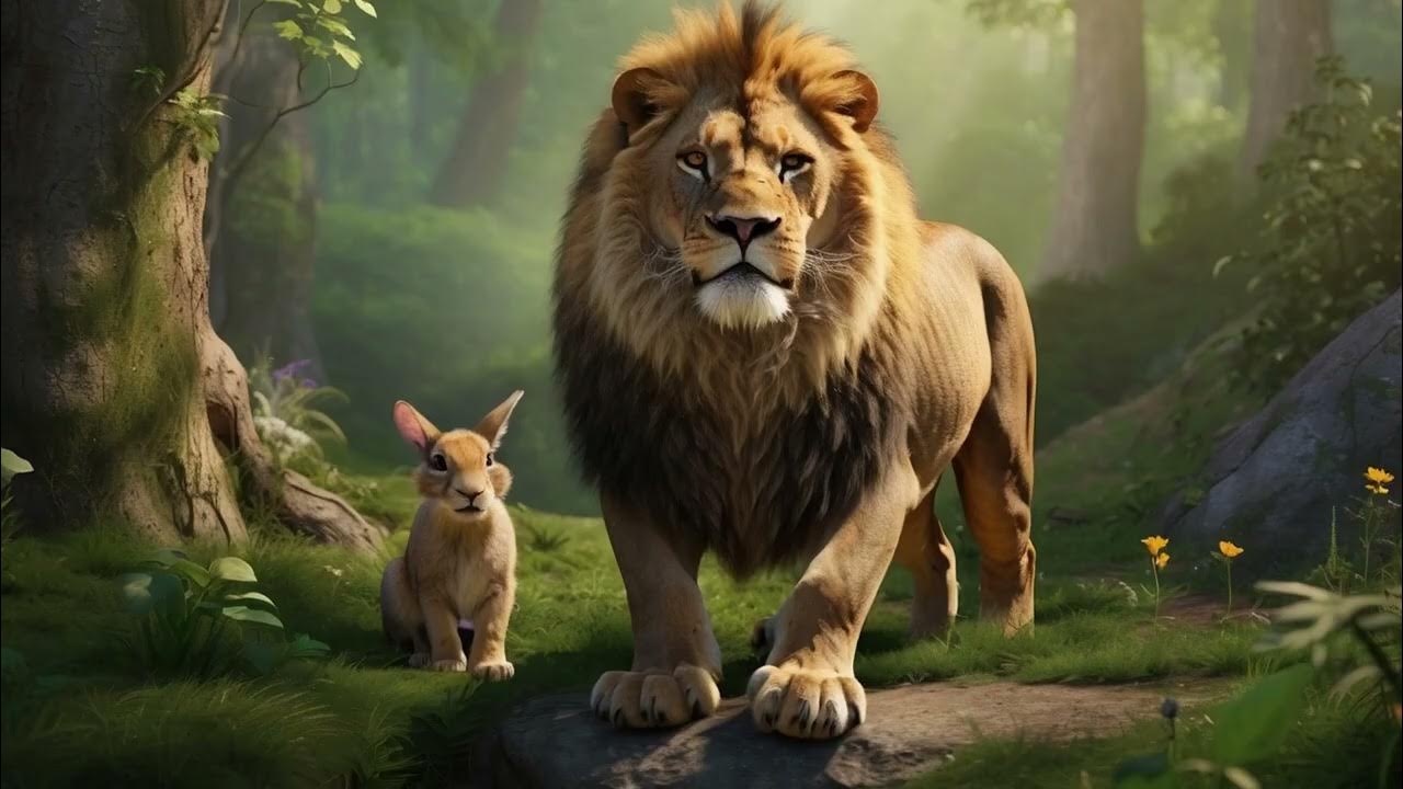 The Generous Lion | Moral Story In English |Lion Moral Story In English ...