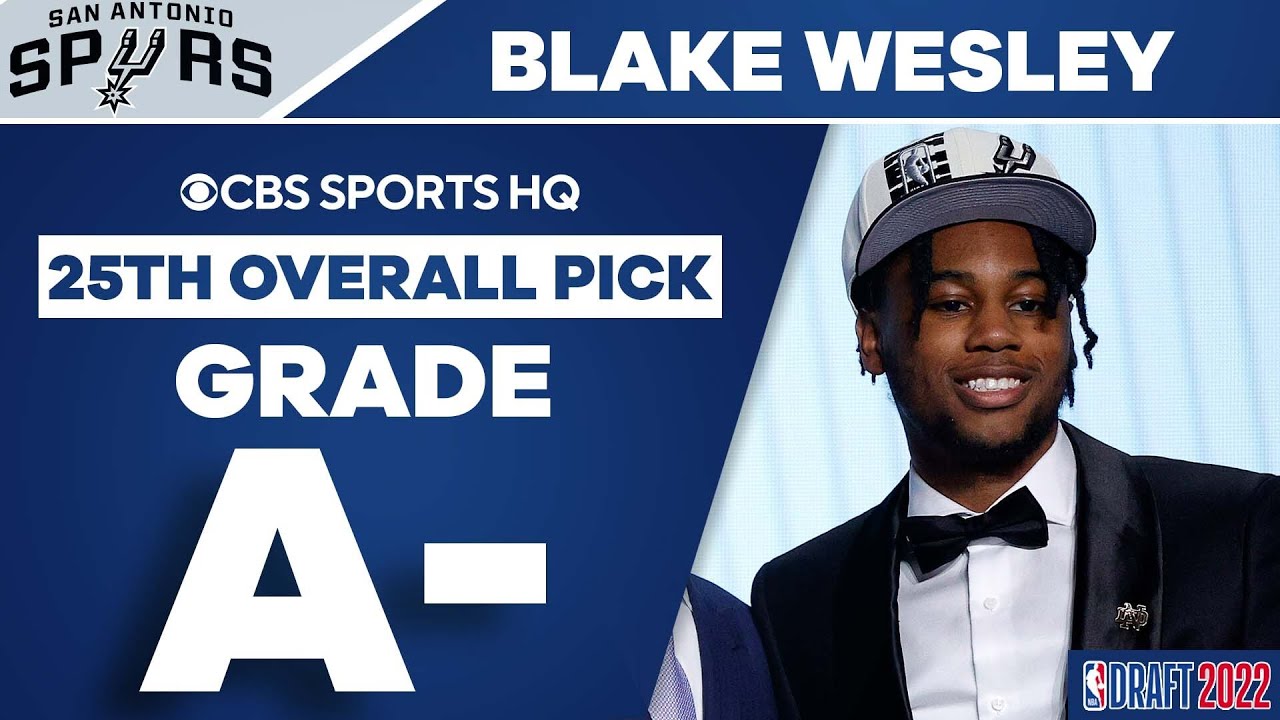 Blake Wesley Selected Overall No. 25 by the San Antonio Spurs | 2022 ...