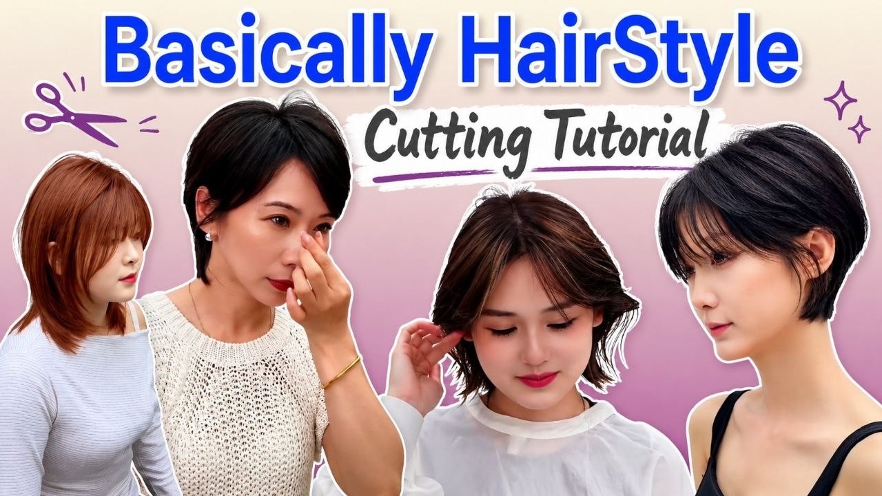 ️ Easy Short Haircut Tutorial for Beginners Transform Your Look!# ...