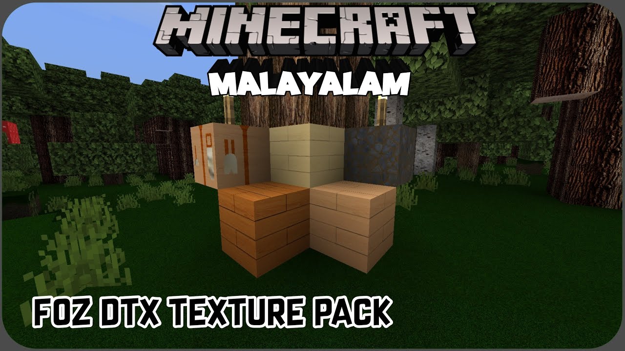 Minecraft BE/PE|Foz Dtx 128x Texture Pack In Malayalam|MD ROX Gaming ...