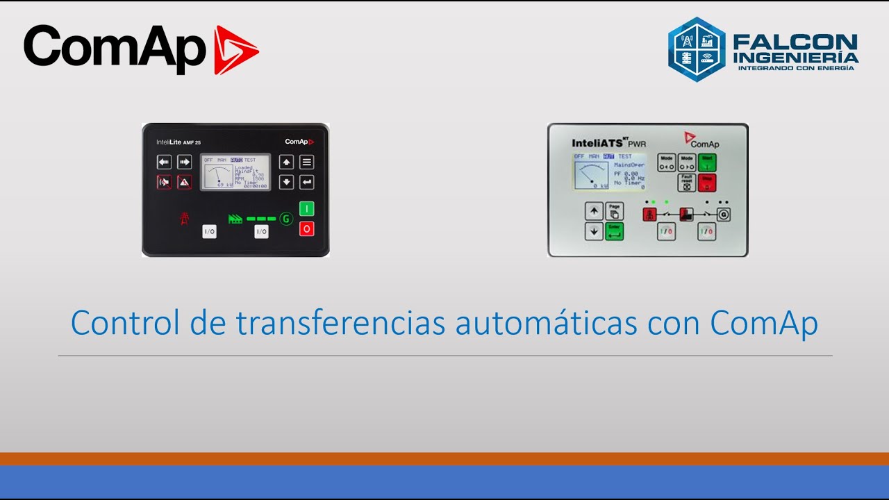 Control de transferencias automáticas con ComAp - YouTube
