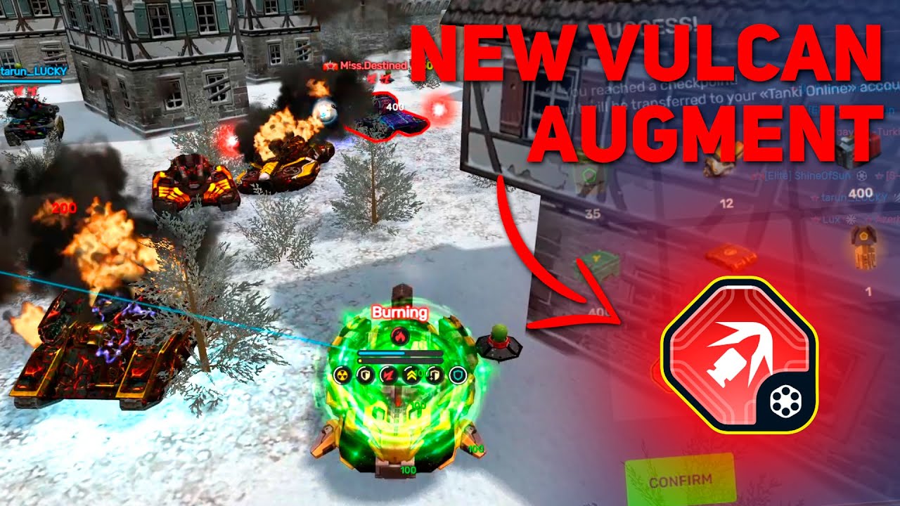 Tanki Online - *NEW* Vulcan Large Caliber | CYBERTANK Minigame and ...
