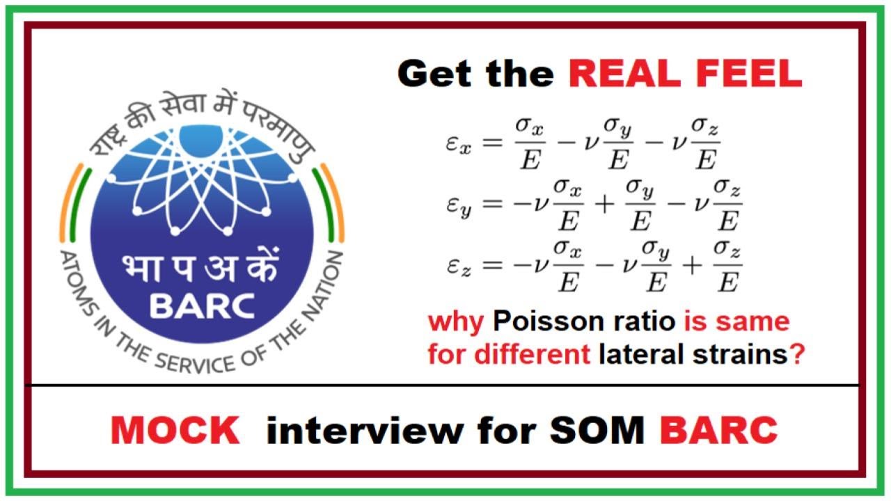 Strength of Materials Mock Interview | BARC Interview preparation ...