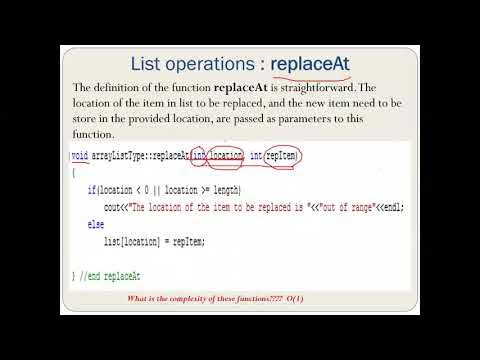 13 Array Based Lists 12 - YouTube