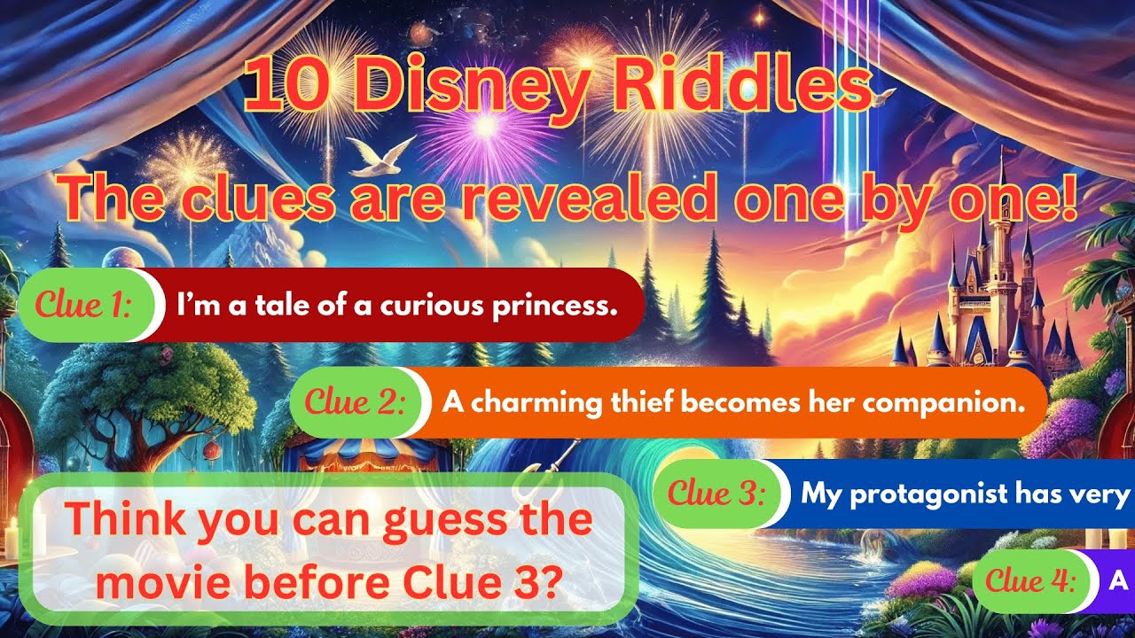 Can You Guess These 10 Disney Movies? Fun Riddle Challenge with Step-by ...