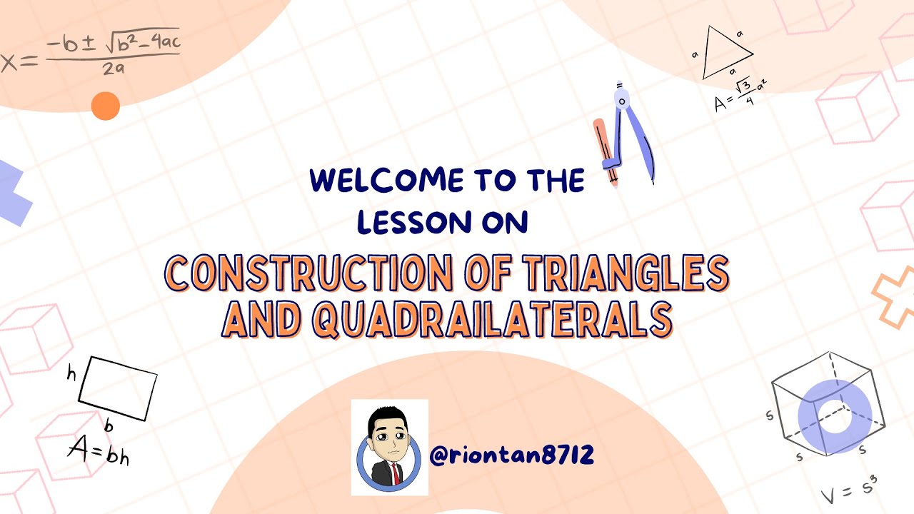 Construction of Triangles and Quadrilaterals - YouTube