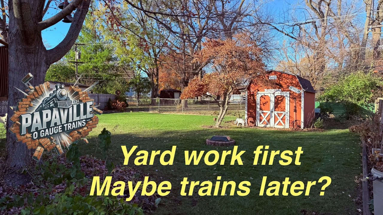 An O Gauge video today? Maybe tomorrow… Yard work first - YouTube