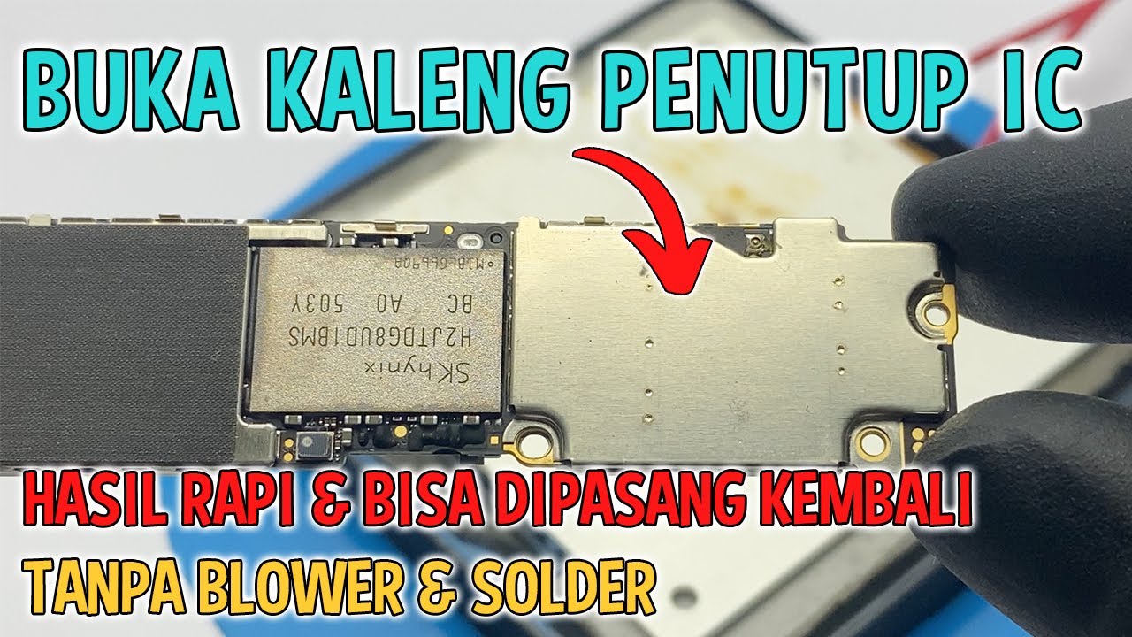 Cara aman buka kaleng penutup IC HP update terbaru - YouTube