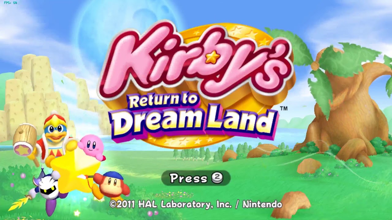 Kirby's Return to Dreamland Title Screen (1080p/60fps) - YouTube