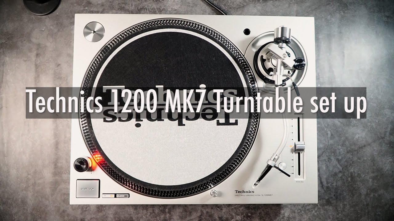 Technics 1200 MK7 Turntable unboxing and set up - YouTube