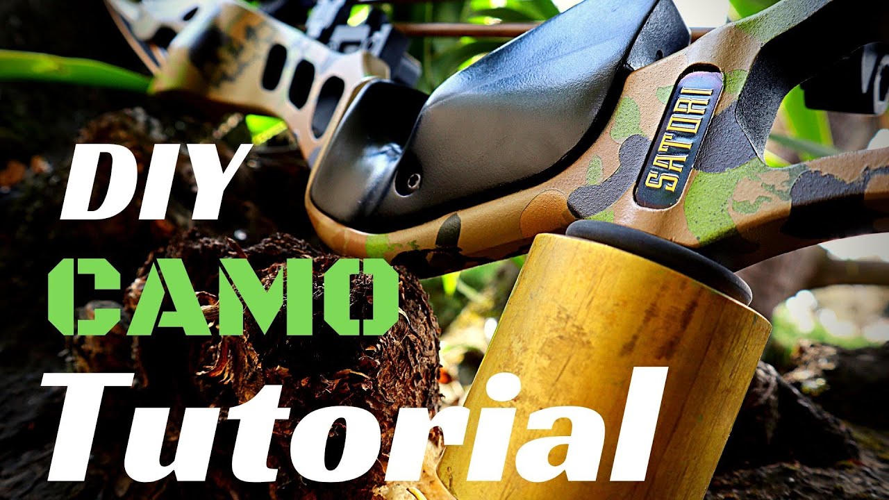 How to: Multi-Cam camo paint your bow (Hoyt Satori DIY camo paint ...