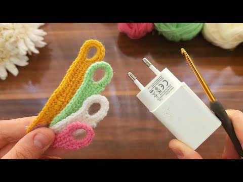 WOW INCREDIBLE! 😱Very Easy Crochet İdea with CHARGER! DIY HANDMADE ...