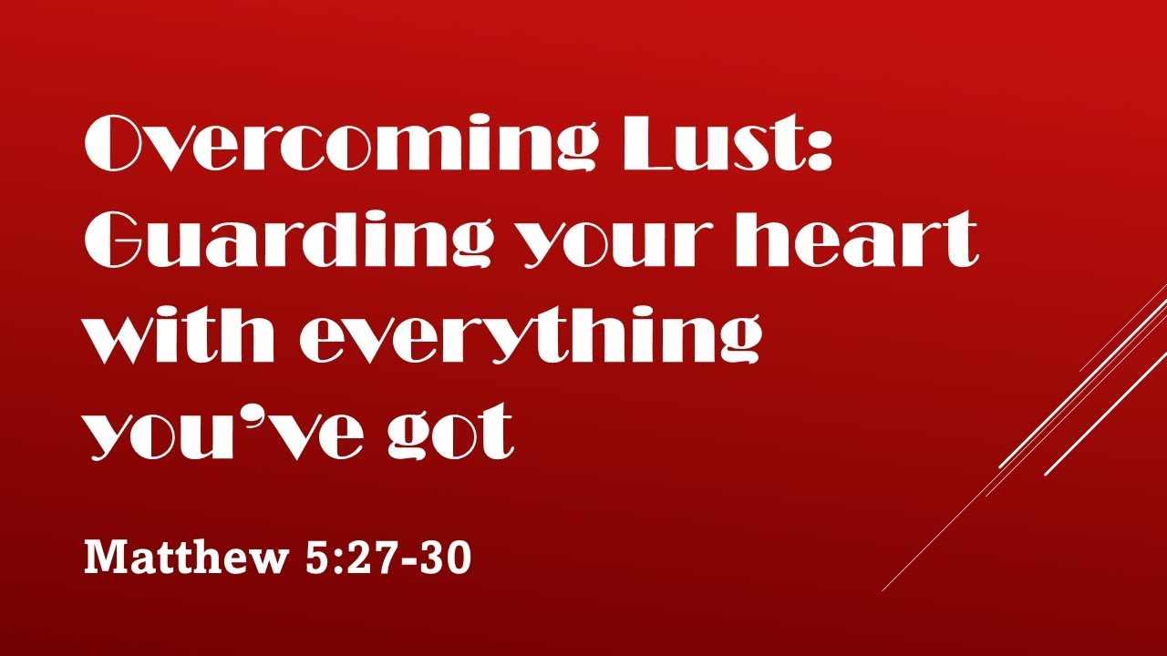 "Adultery" Matthew 5:27-30 Pastor Jace Broadhurst, SABC, October 26th ...