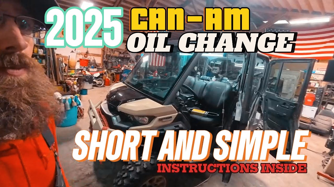 2025 CAN-AM Defender Limited HD-10 OIL CHANGE - YouTube