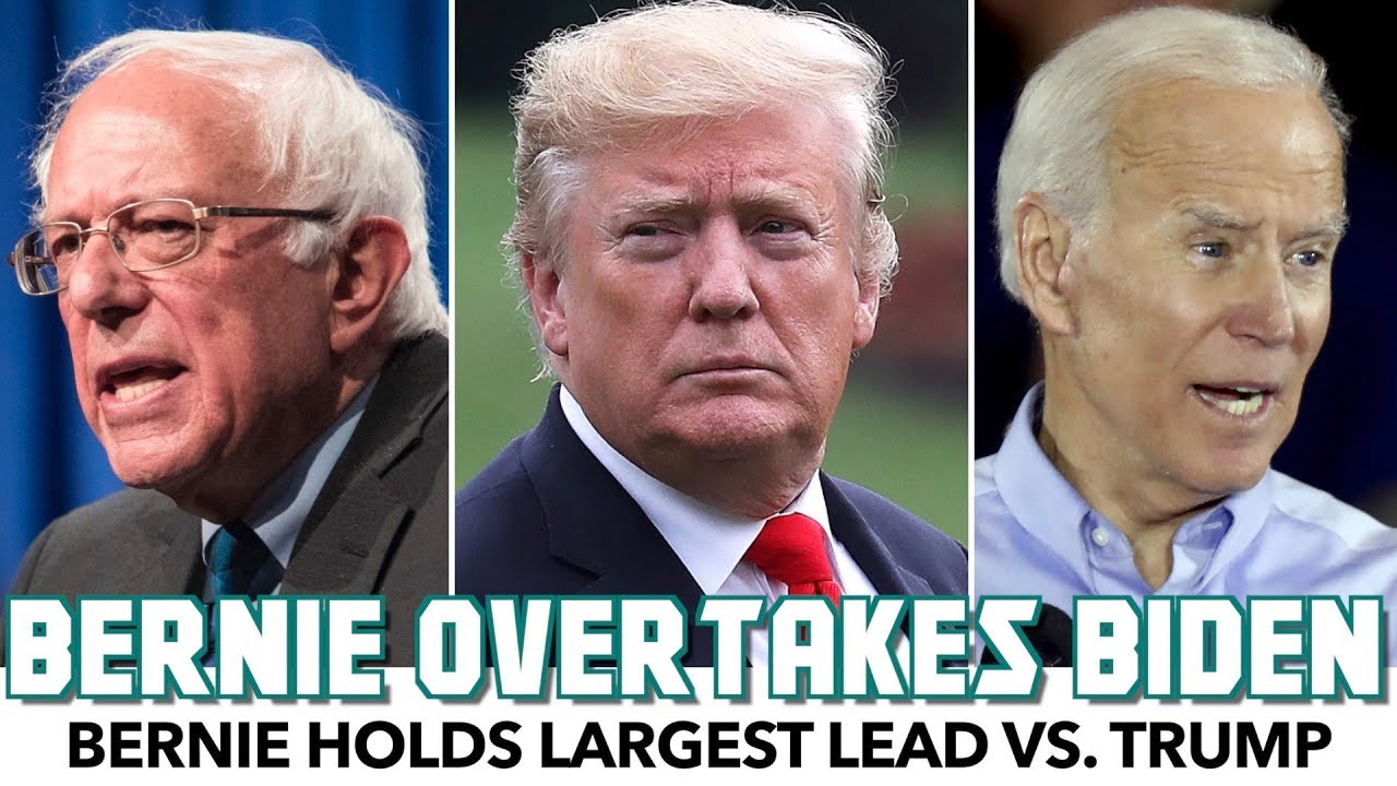 Poll: Bernie Surpasses Biden In Largest Lead Against Trump - YouTube