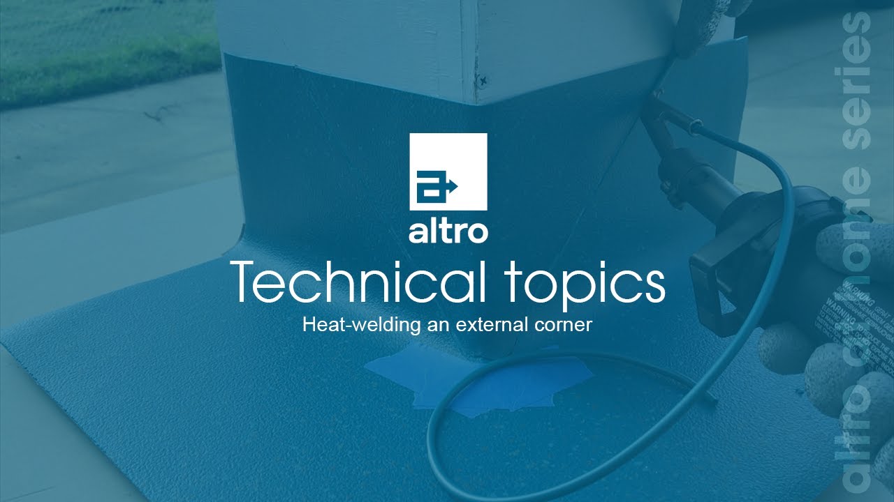 Altro technical topics: Heat-welding an external corner - YouTube