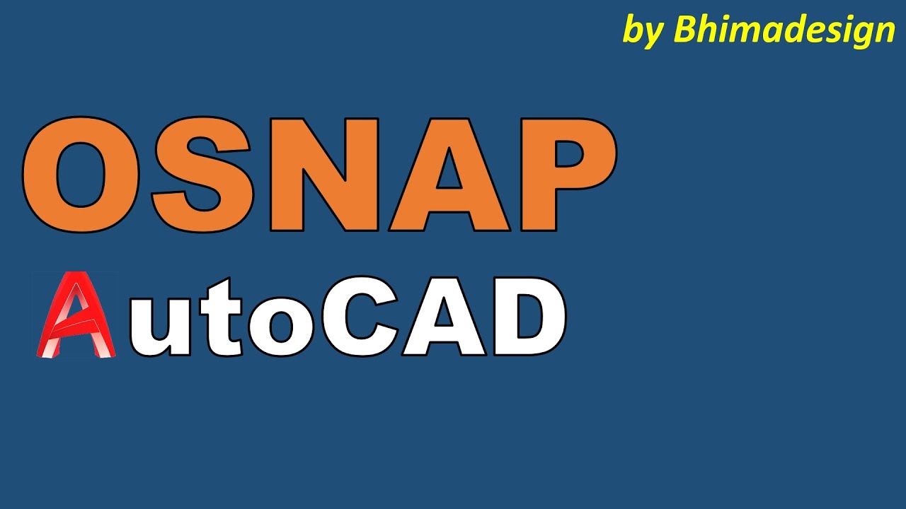 #8 Tutorial Belajar OSNAP AutoCAD - YouTube
