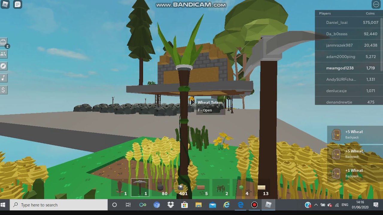 playing skyblox in roblox - YouTube