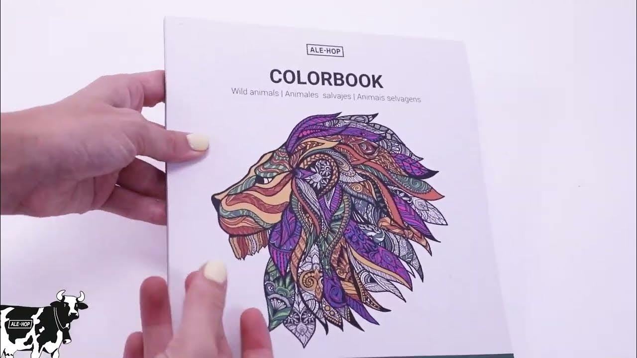 Libro de colorear mandalas animales salvajes - YouTube