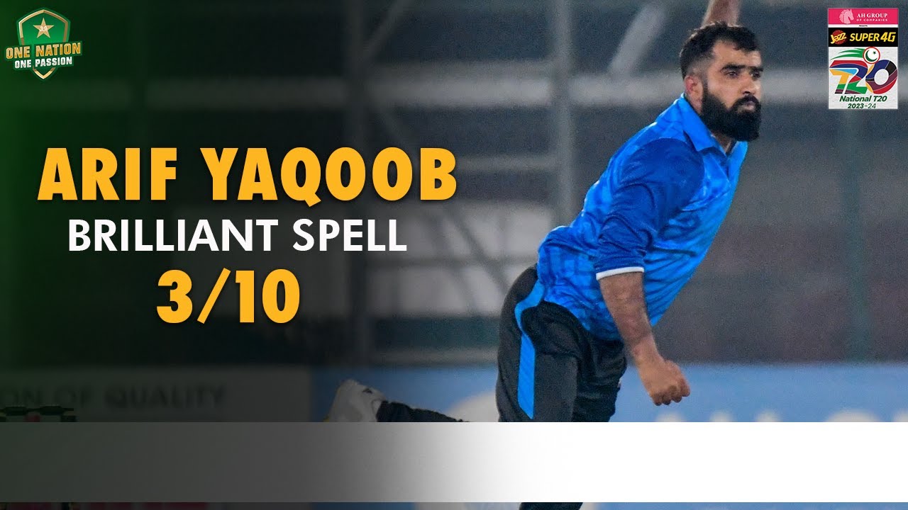 Arif Yaqoob Brilliant Spell | Karachi vs Rawalpindi | Match 60 ...