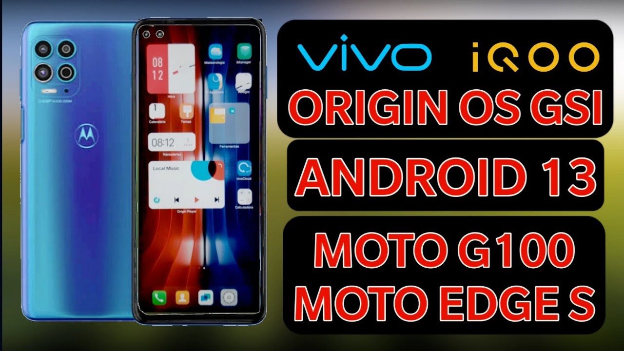 Instalei a GSI da OriginOS 3 Android 13 no Moto G100 - YouTube