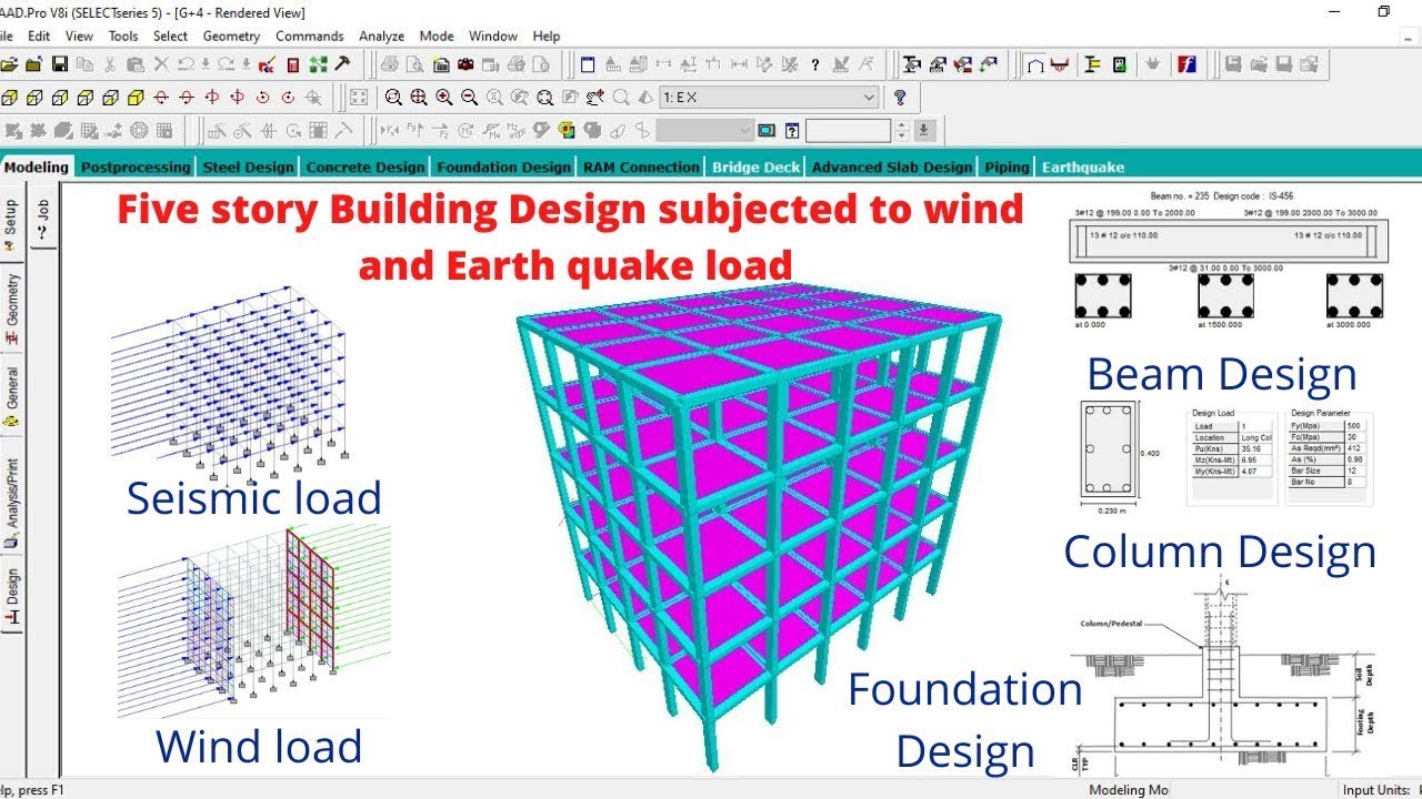DESIGN OF G+5 STOREY IRREGULAR BUILDING WITH WIND LOAD ,SEISMIC LOAD ...